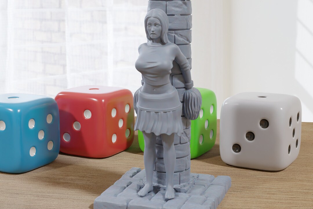 Daniela Chained Cheerleader - SFW/ NSFW 3D Printed Minifigures for ...