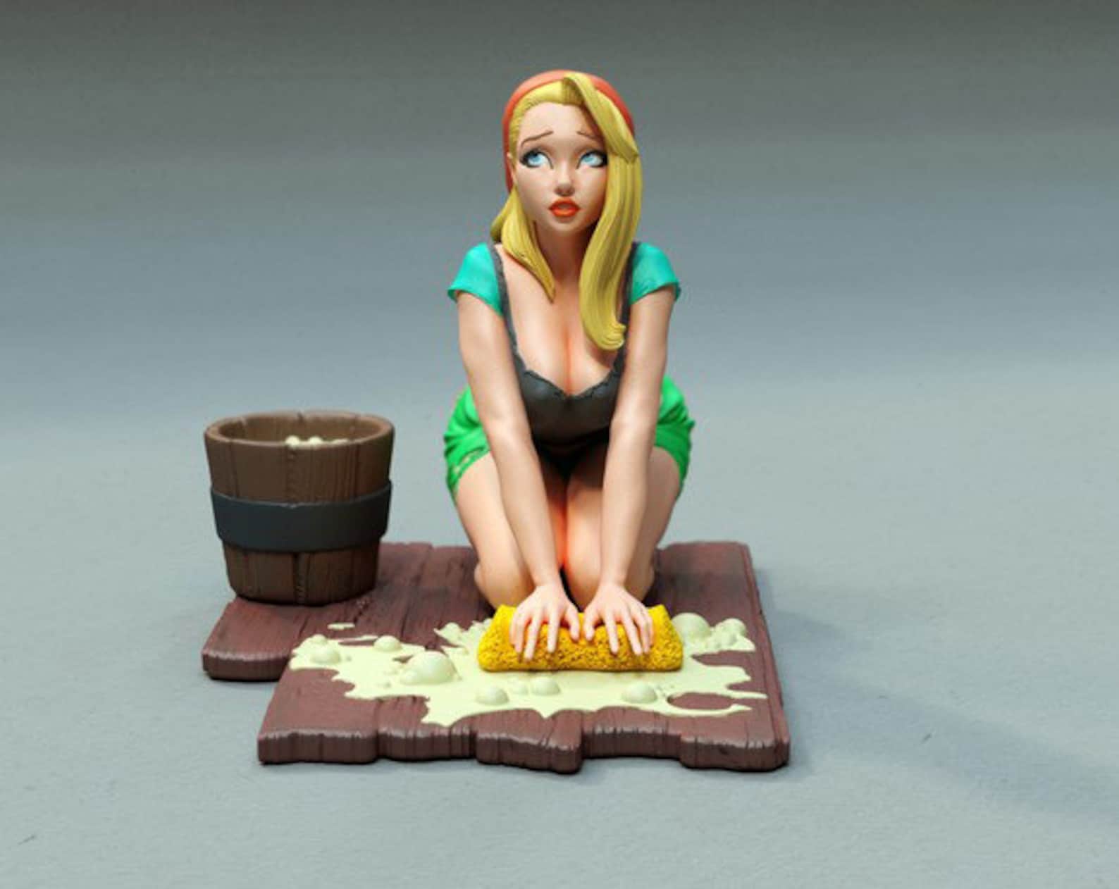 Sexy Cinderella Maid Sexy Miniature Pin Up 110 3d Print Etsy