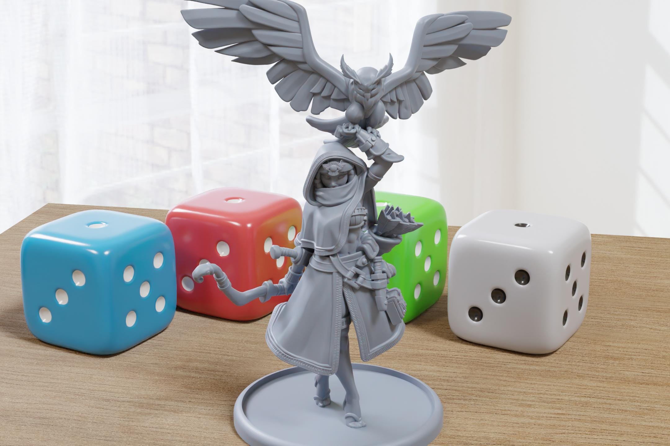 Nefari Owl Tamer Sexy Pin-up - 3D Printed Minifigure for Fantasy ...