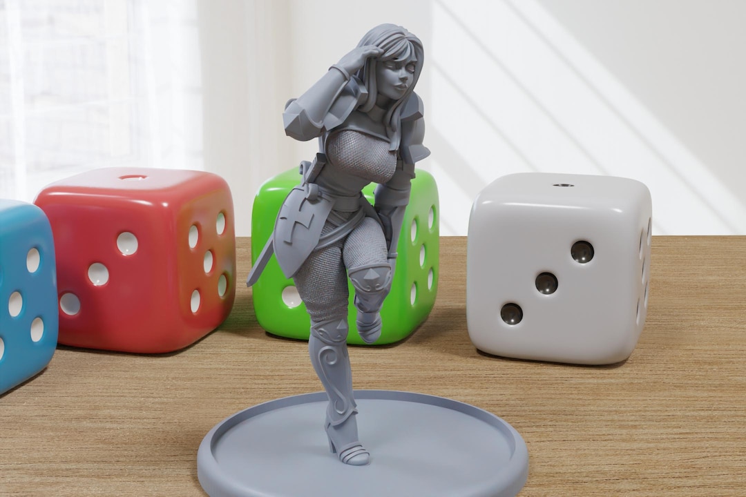 Nimira Maiden Sexy Pinup 3D Printed Minifigures for Fantasy Miniature ...