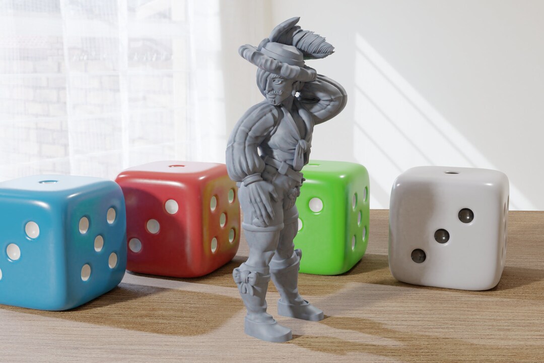 Gigolo 3D Printed Minifigure - Proxy Minis for Dnd, Baldurs Gate ...