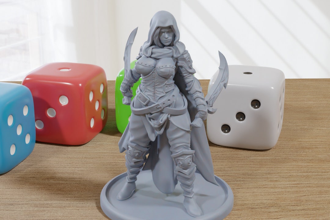 Lauren - 3D Printed Minifigure - Proxy Minis for Dnd, Baldurs Gate ...