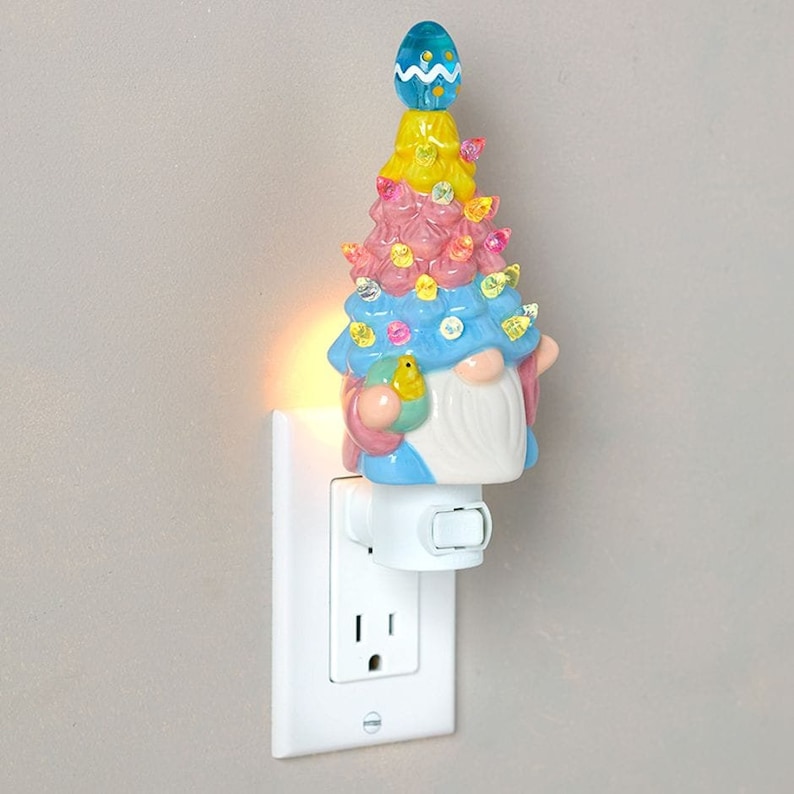 Eastern Gnome Lighted Retro Tree Nightlight - Etsy