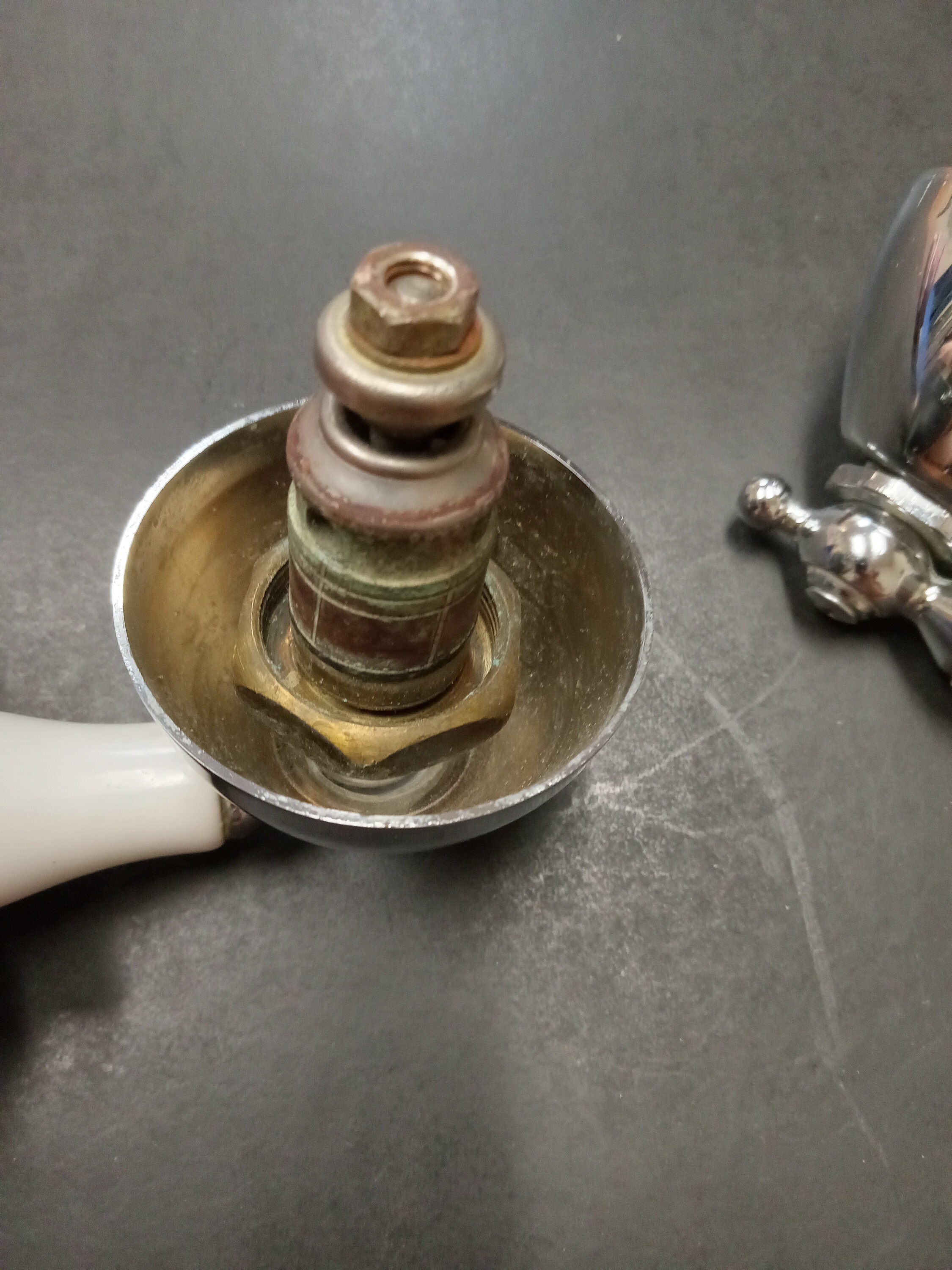 Vintage Set of Farmhouse Style Sink Faucet Handles Hot & Cold 1950s ...