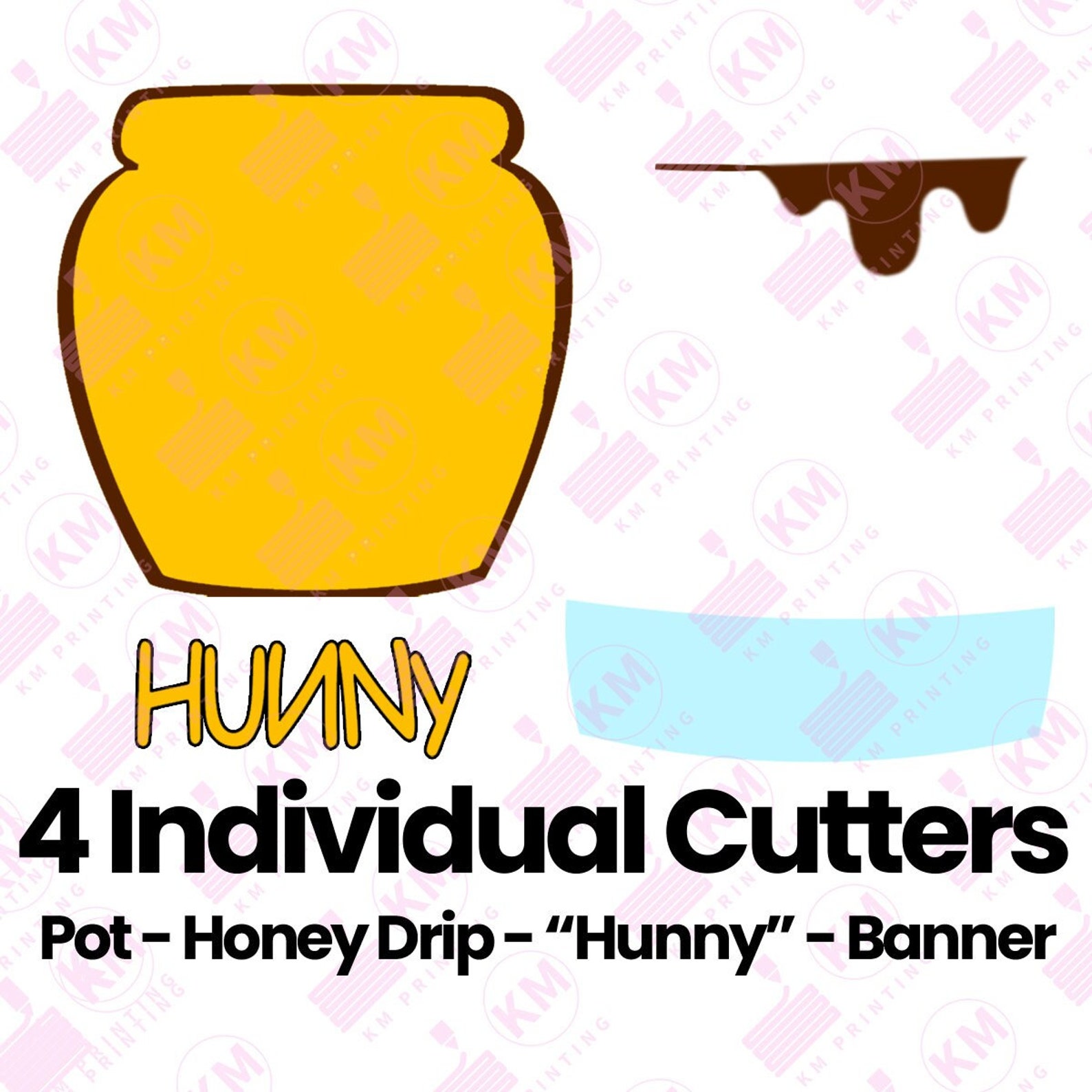 Hunny Pot Bear Pooh Fondant Cookie Cutter - Etsy