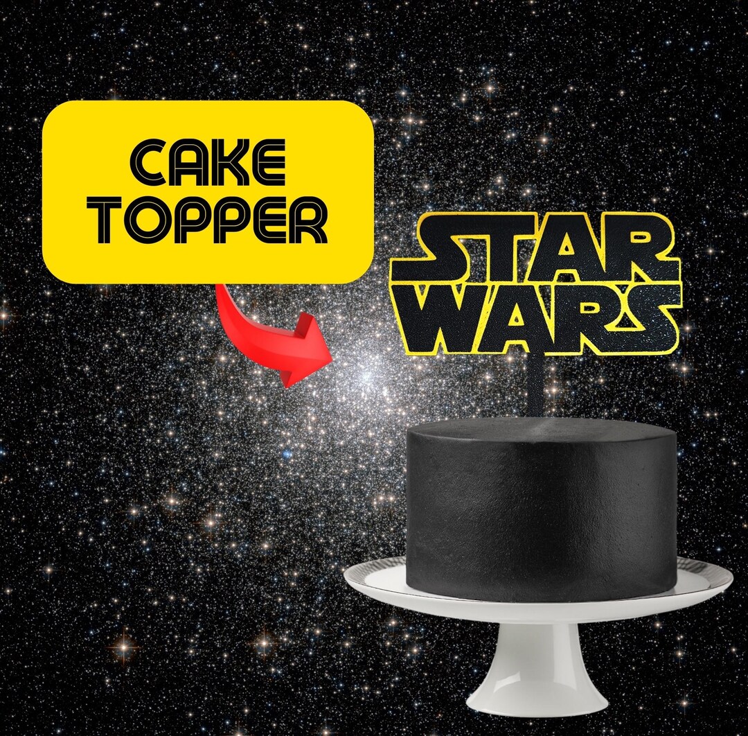 Cake Topper Star Wars, Full Color, 5" Wide Topper - Etsy