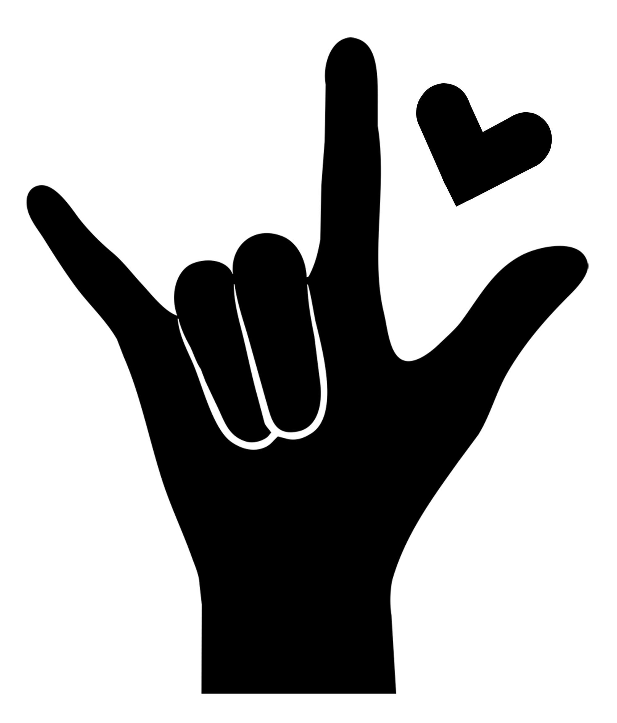 I Love You Sign Language SVG Etsy