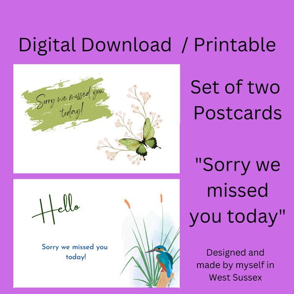 Sorry We Missed You - Etsy