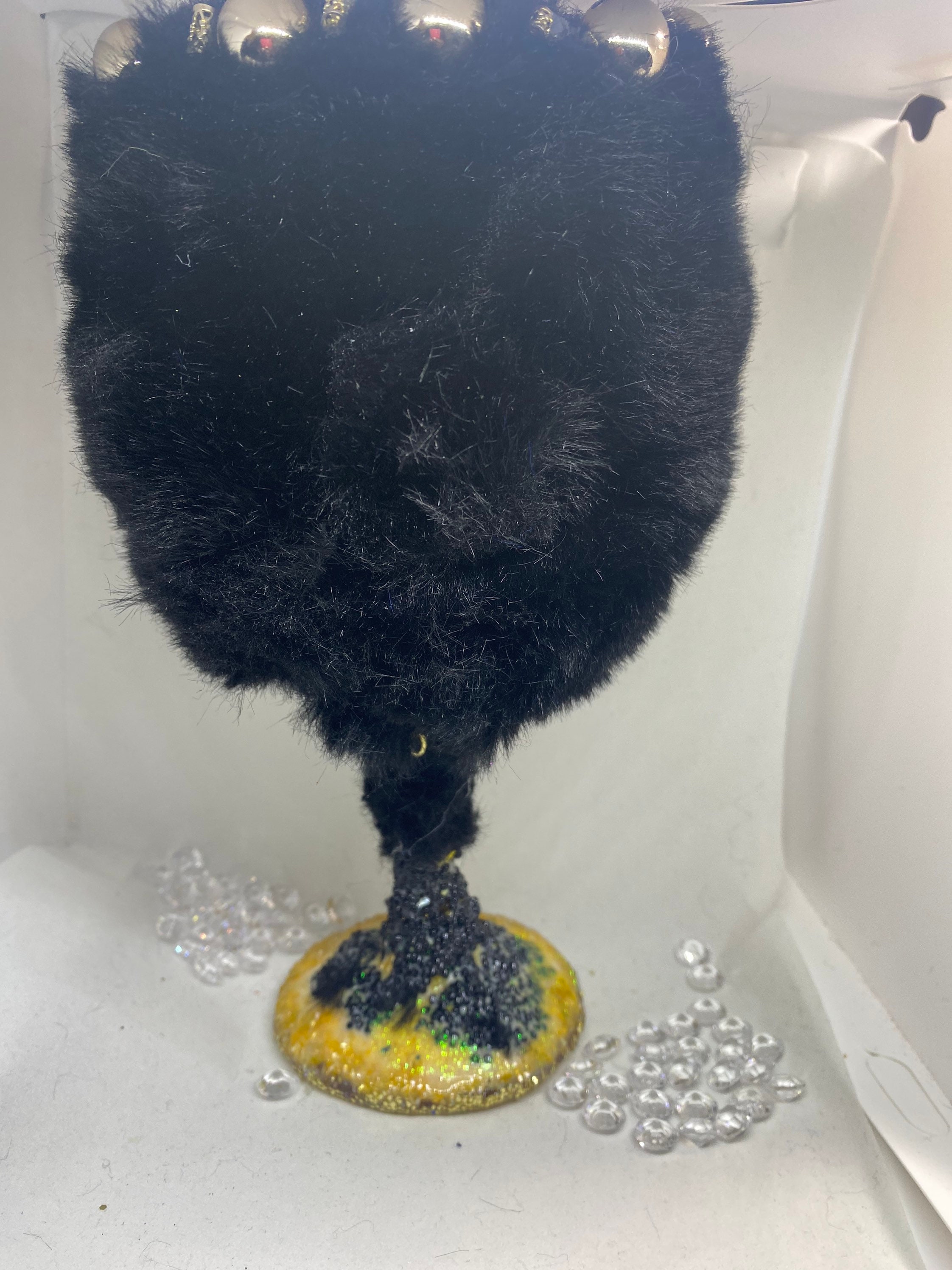 Bling Fur Wine Glass - Etsy