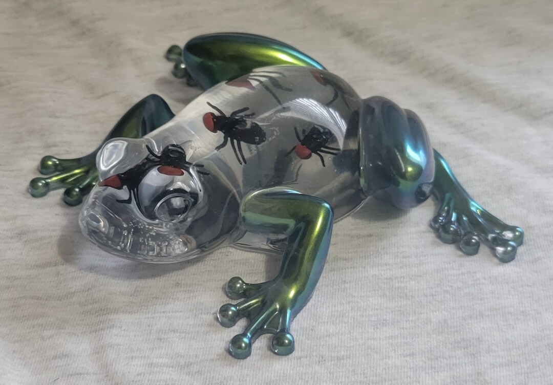 Resin Tree Frog With Flies in Body - Etsy