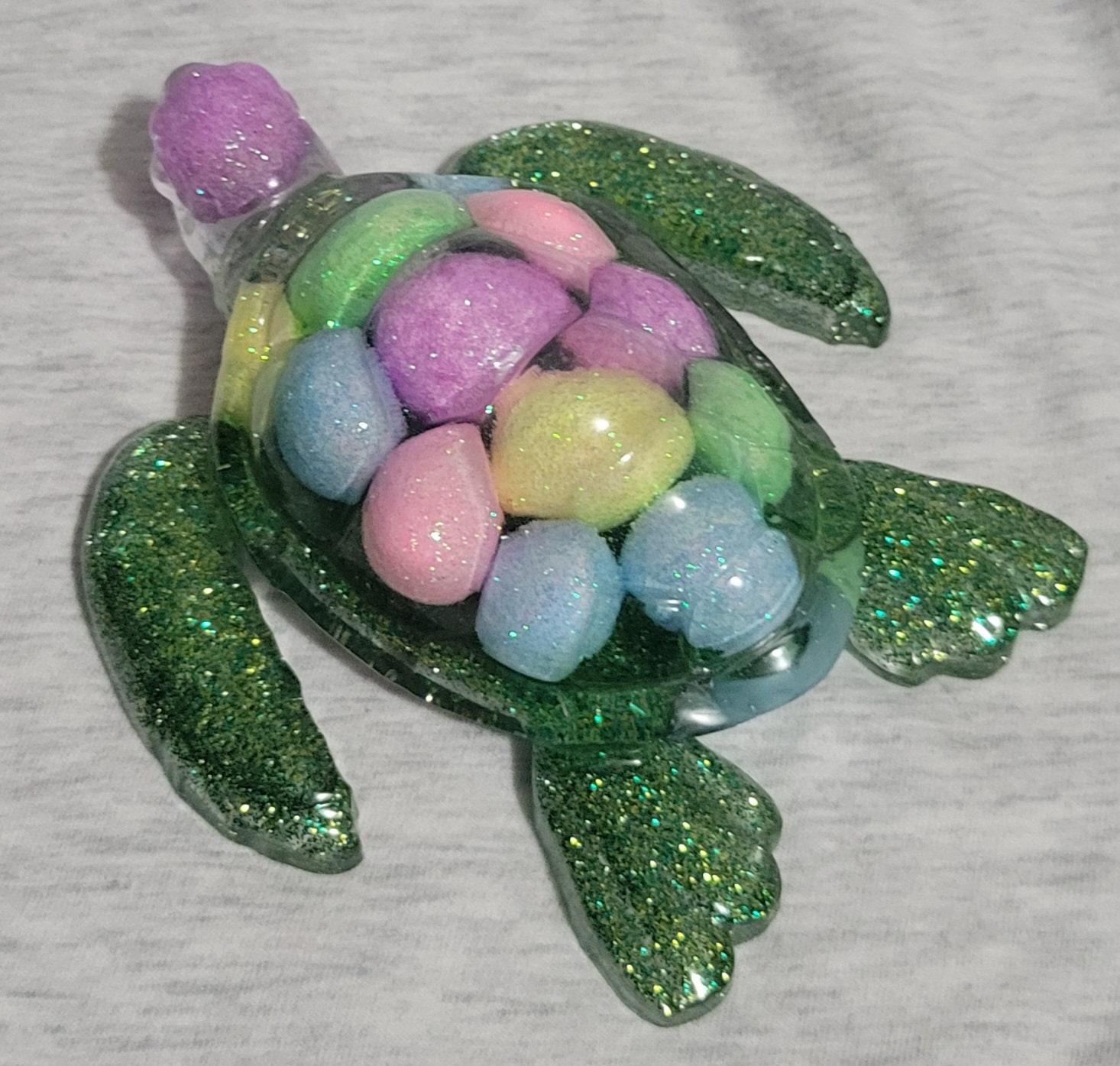 Resin Sea Turtle Filled With Glitter Easter Eggs - Etsy