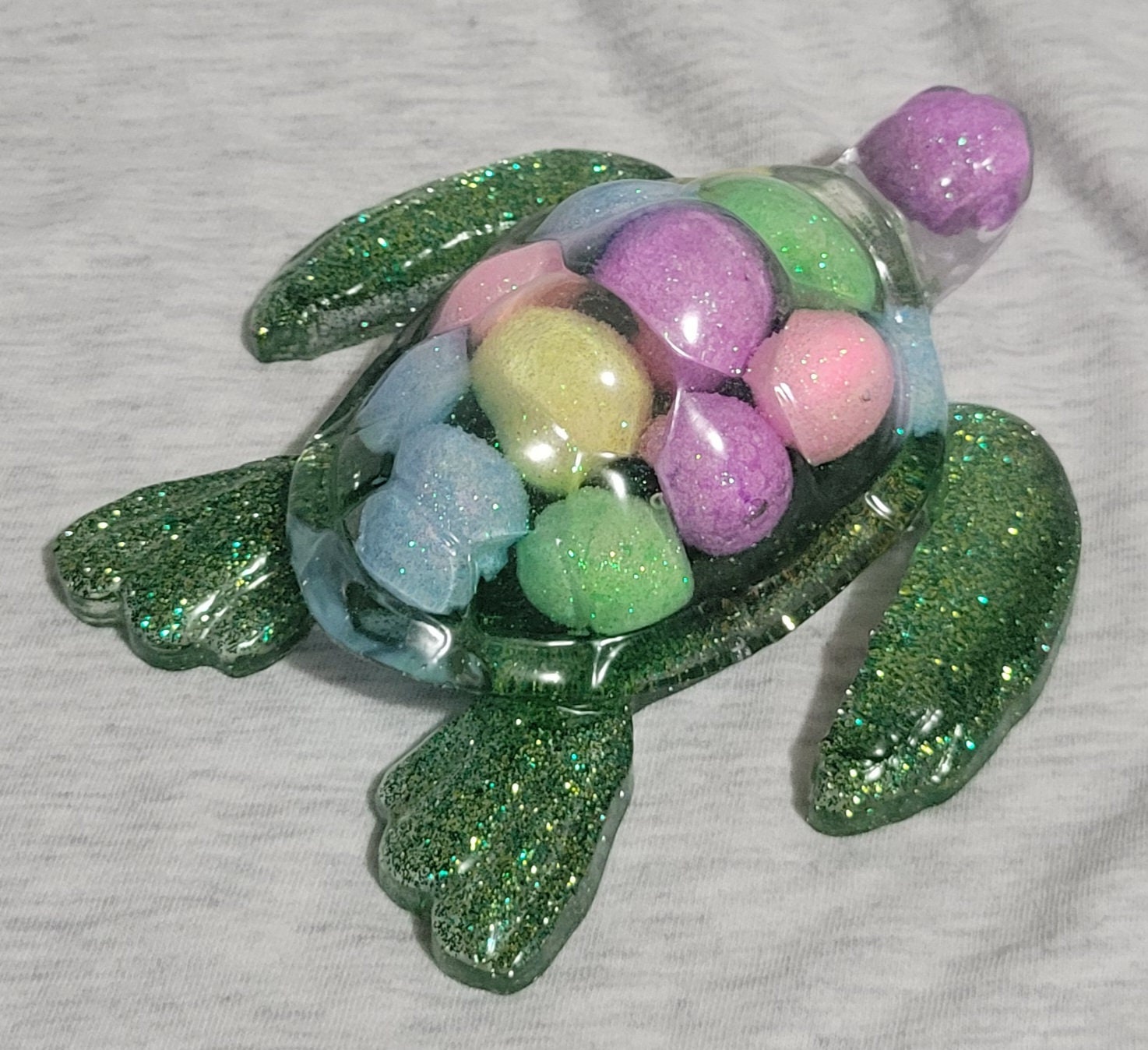 Resin Sea Turtle Filled With Glitter Easter Eggs - Etsy