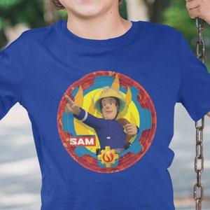 Fireman Sam Iron On Transfer Design For Birthday Shirt Iron On Transfer ...