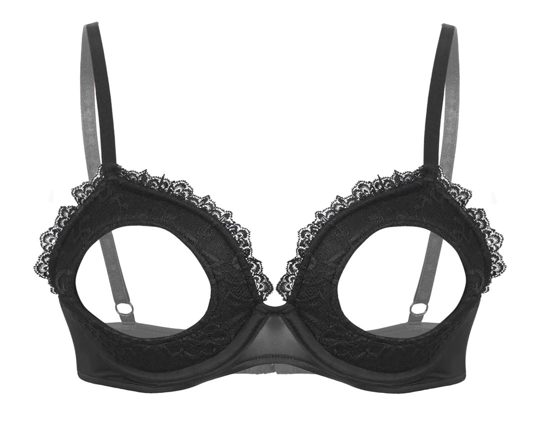 Cut Out Bra Open Cup Bra Open Nipple Bra Boobs Out Lace - Etsy Canada