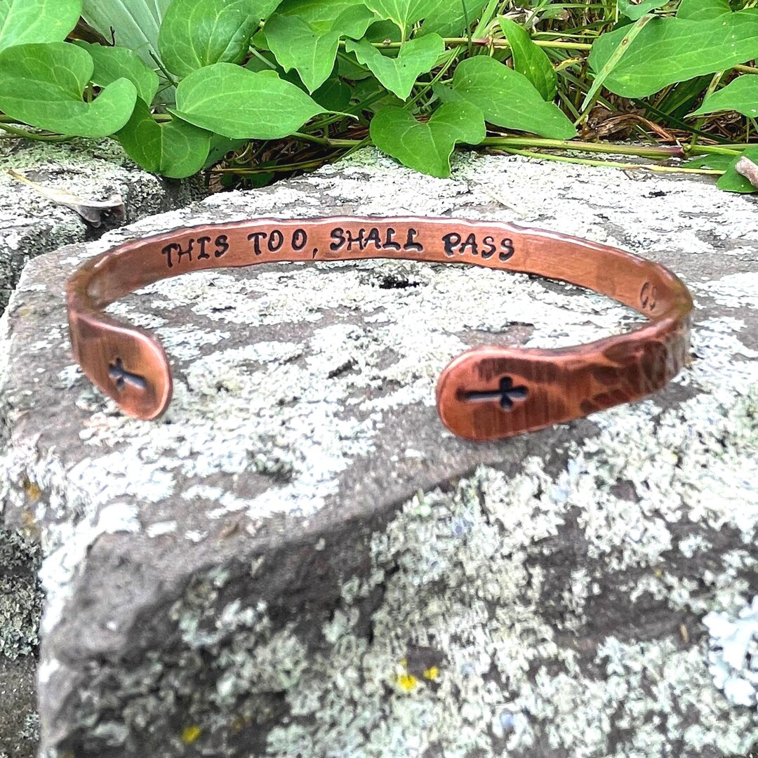 Pure Copper Christian Prayer Bracelet II + Free Polishing Wax - Etsy