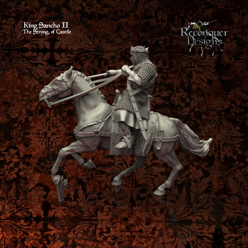 King Sancho II the Strong, of Castile | 28mm Scale | Reconquer Designs ...