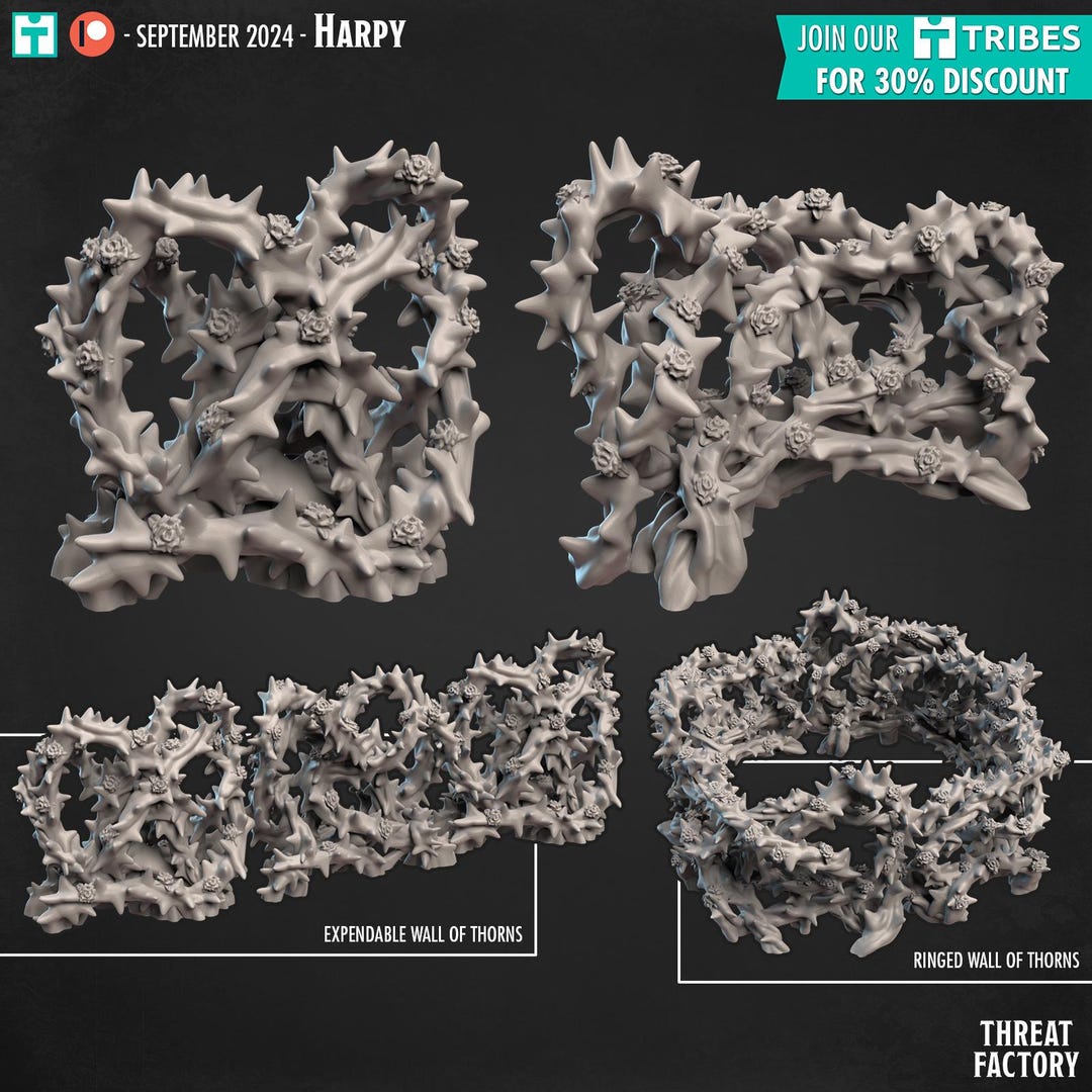 Wall of Thorns 28mm Scale Threat Factory - Etsy