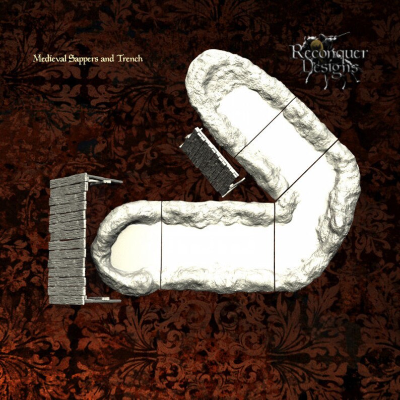 Medieval Sappers & Trench 28mm Scale Reconquer Designs - Etsy UK