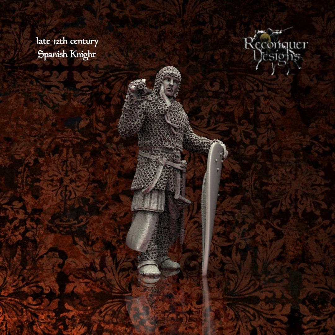 Late 12th Century Spanish Knight 28mm Scale Reconquer Designs - Etsy UK