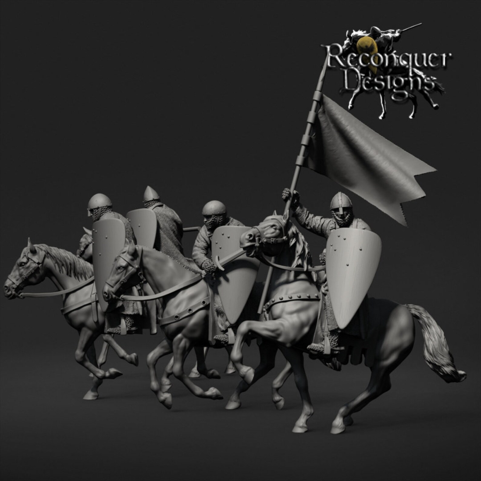12th Century Military Order Knights Set "b" | 28mm Scale | Reconquer ...