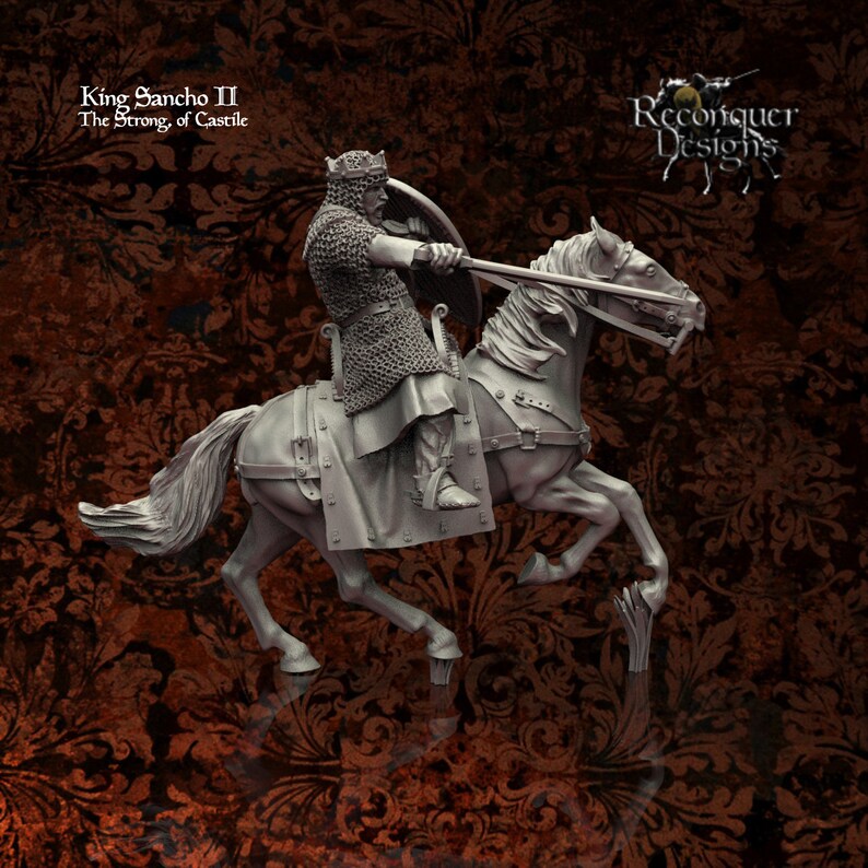 King Sancho II the Strong, of Castile | 28mm Scale | Reconquer Designs ...