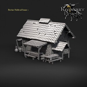 Iberian Medieval House 1 | 28mm Scale | Reconquer Designs - Etsy UK