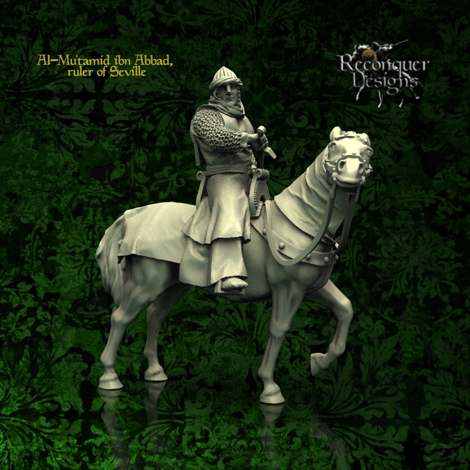 Al-mu'tamid Ibn Abbad, Ruler of Seville 28mm Scale Reconquer Designs ...