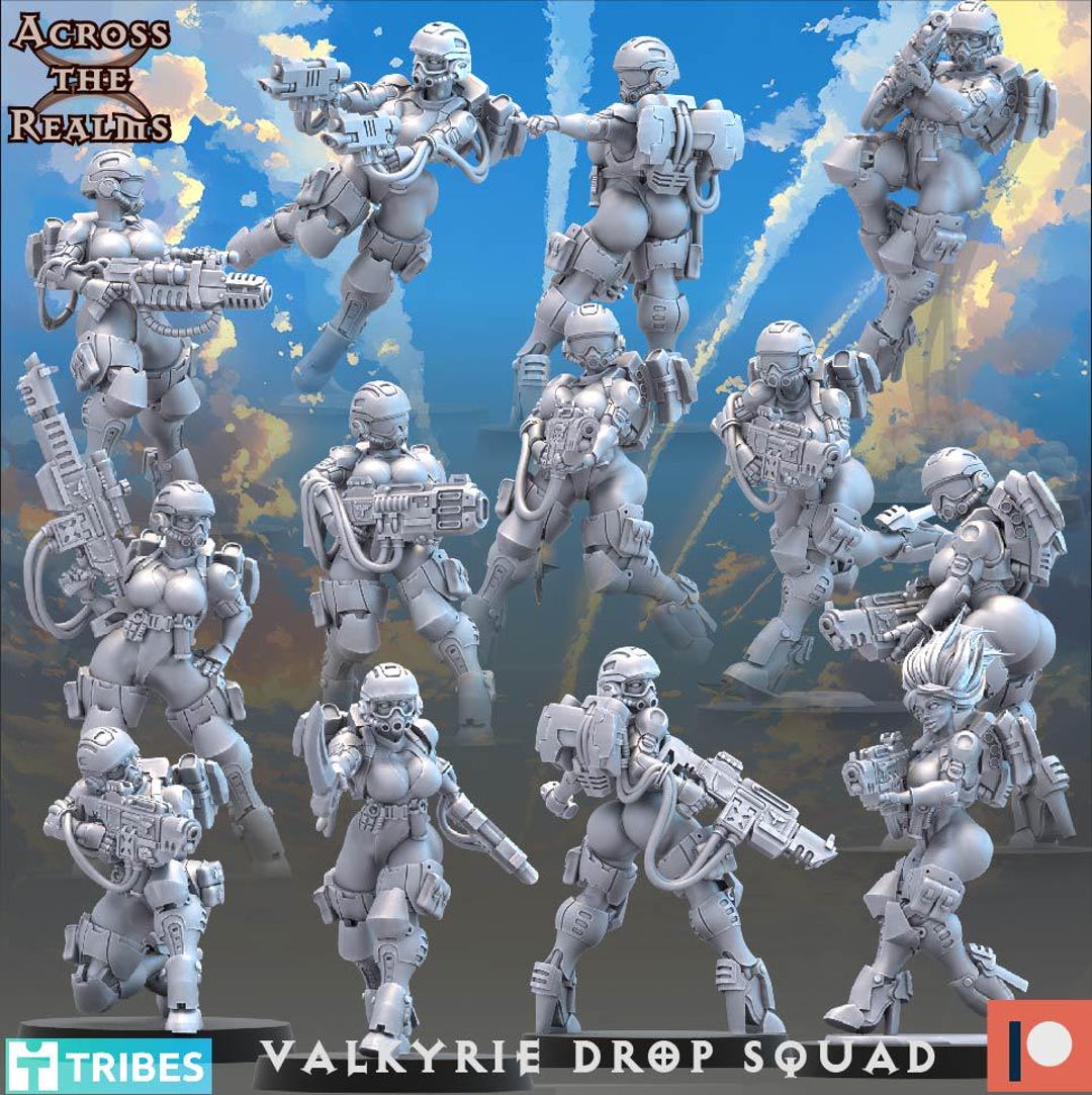Valkyrie Drop Squad | 32mm Scale | to the Skies | Across the Realms - Etsy
