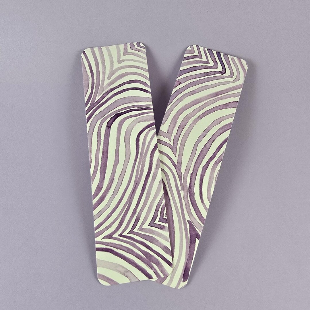 Watercolor Purple Zen Bookmark 2x7 - Etsy