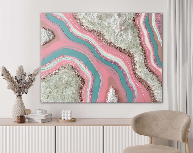 Geode Resin Wall Art, Geode Wall Art, Geode Resin Art, Resin Art, Wall ...