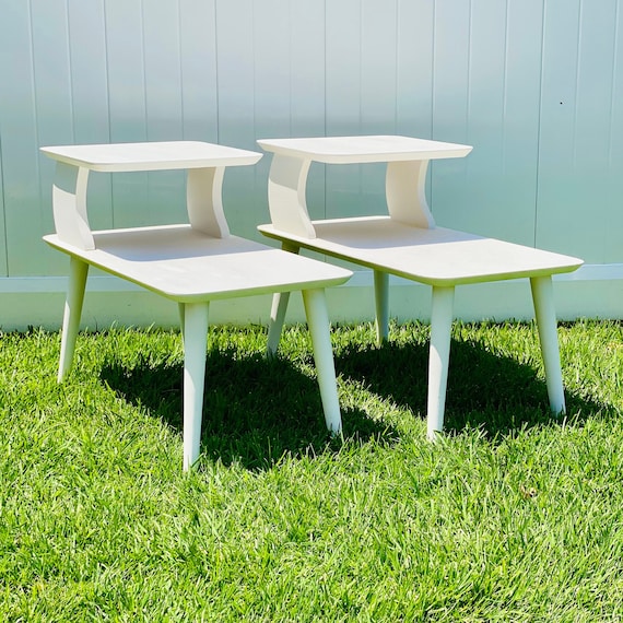 Antique Mid Century Modern Telephone Tables - Etsy