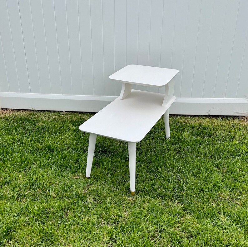 Vintage Mid Century Modern Telephone Table - Etsy