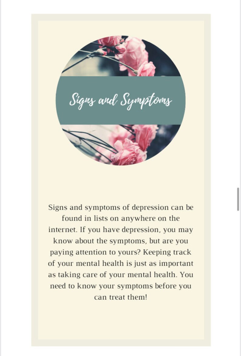 Depression Prompts and Guide Printable Mental Health Journaling 8.5 X ...