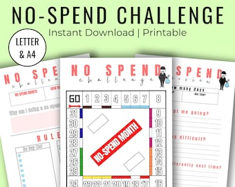 December No-spend Challenge Printable No-spend (Download Now) - Etsy