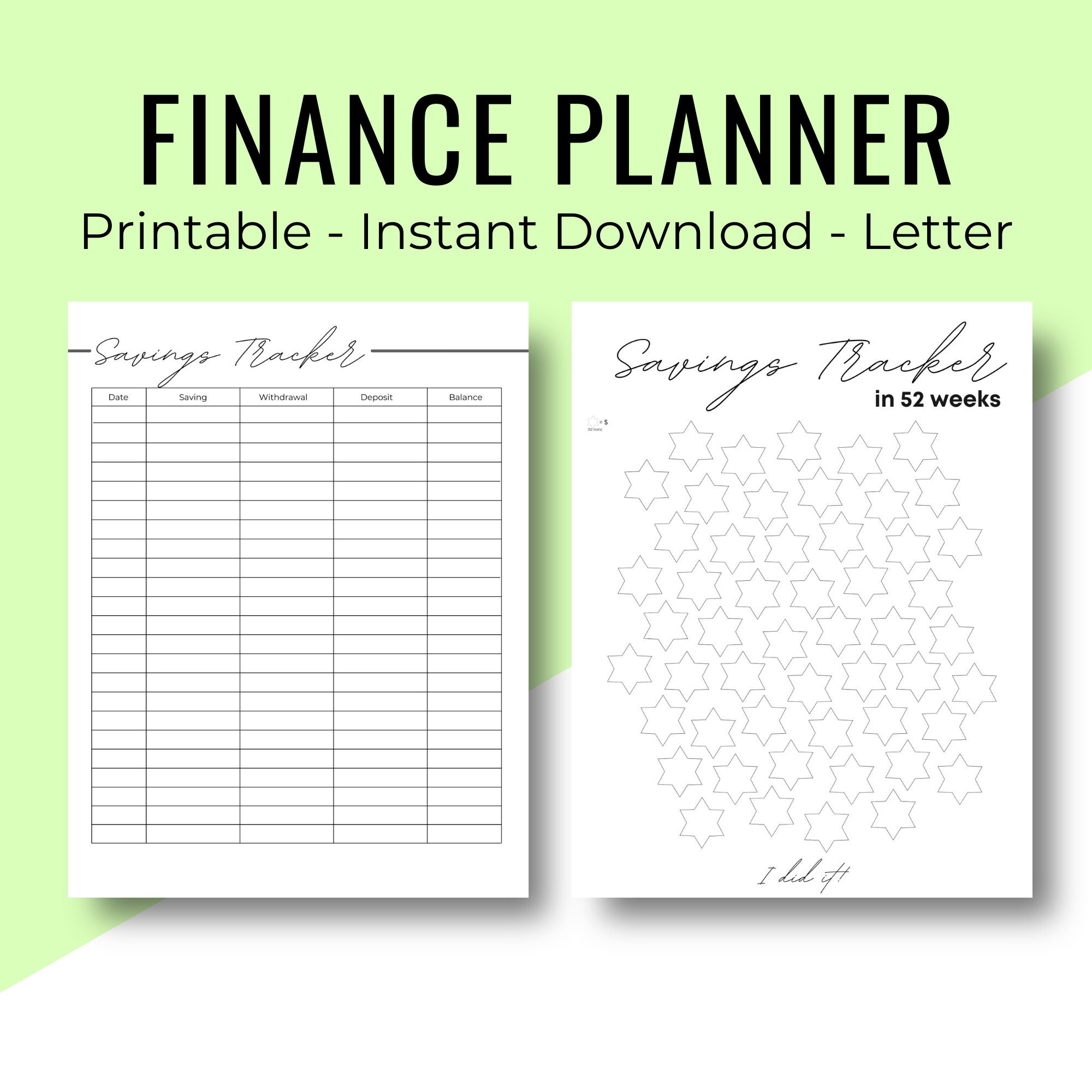 Finance Planner Printable 14 pages Budget Planner Monthly | Etsy