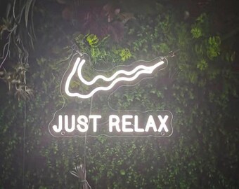 Just Relax Neon Sign - Etsy