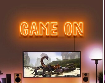 Game Time Neon Sign - Etsy