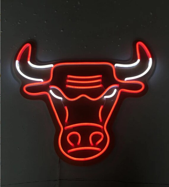 Signs Wall Décor Home Décor Bulls Neon Sign Wall Decor Gift etna.com.pe