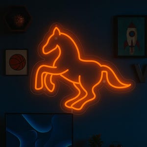 Horse Neon Sign, Western Decor Neon Sign, Wild West Neon Sign, Cowboy ...