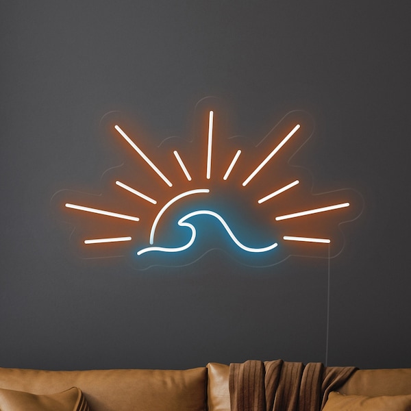 Wave Neon Sign - Etsy