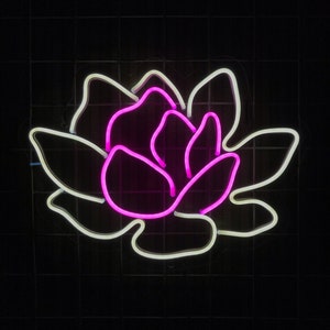 Lotus Neon Sign, Neon Sign Light Lotus Flower, Flower Neon Sign - Etsy