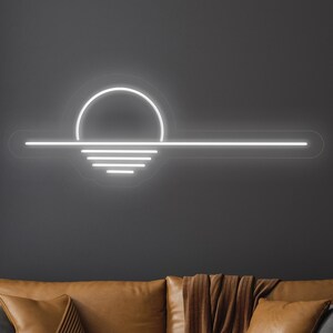 Sun Neon Sign LED Neon Sign Wall Decor Wall Sign Sunset | Etsy