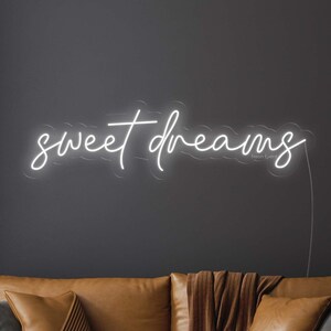 Sweet Dreams Neon Sign, Neon Sign Bedroom, Led Neon Sign Bedroom, Home ...