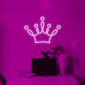 Queen Crown Neon Sign Princess Neon Sign Gift for Her Girl - Etsy