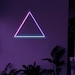Triangle Neon Sign - LED Neon Sign, Wall Decor, Wall Sign, Led Sign ...