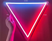 Triangle Neon Sign LED Neon Sign Wall Decor Wall Sign Led - Etsy