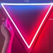 Triangle Neon Sign LED Neon Sign, Wall Decor, Wall Sign, Led Sign ...