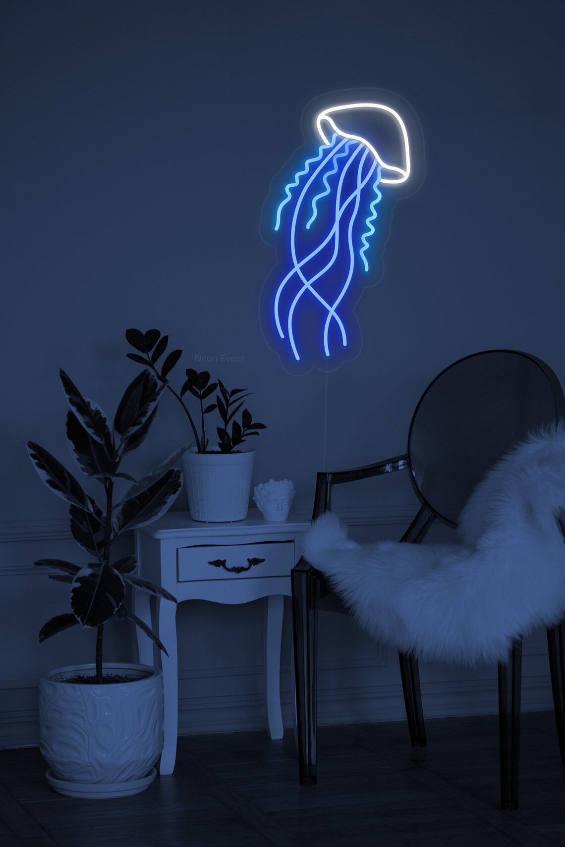 Jellyfish Neon Sign | Sea Neon Sign, Ocean Neon Sign, Custom Wall Light ...