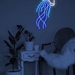 Jellyfish Neon Sign | Sea Neon Sign, Ocean Neon Sign, Custom Wall Light ...