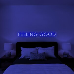 Feeling Good Neon Sign - Stay Positive Bedroom Light, Good Vibes Only ...